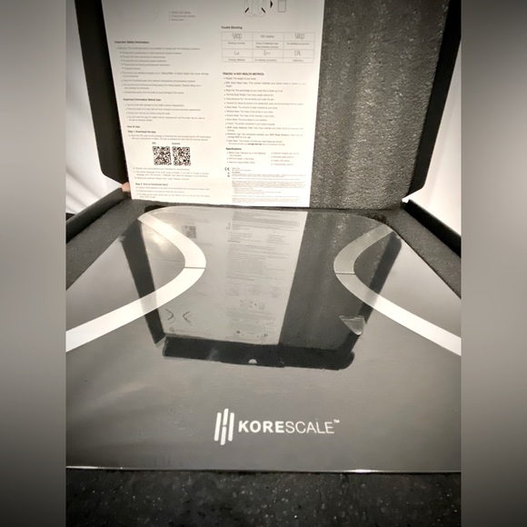 Other | Korehealth Korescale Gen 2 Black Digital Bluetooth Smart Scale ...